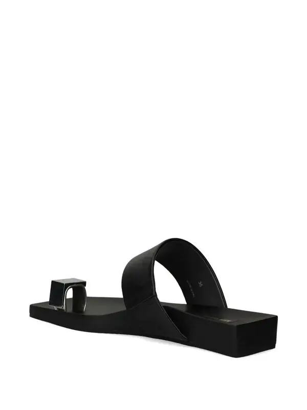 United Nude Loop Toe Lo Square-toe Sandals - Black