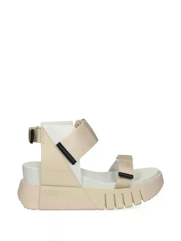 United Nude Delta Run Touch-strap Platform Sandals - Neutrals