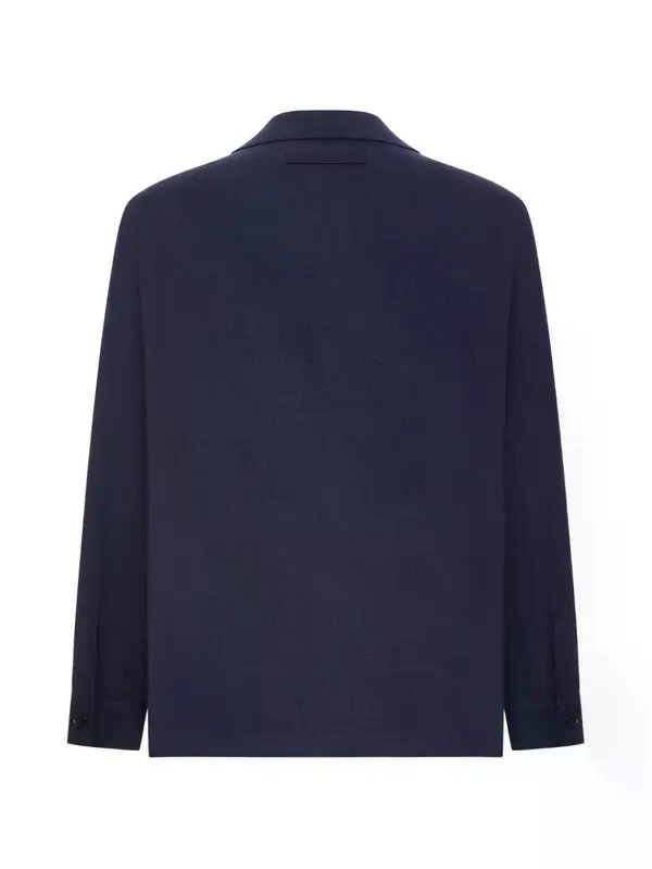 Zegna Linen Patch-pocket Jacket - Blue