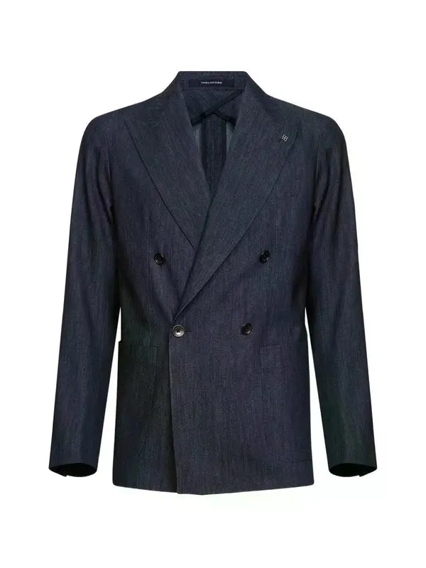 Tagliatore Double-breasted Peak-lapel Blazer