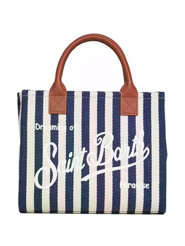 MC2 SAINT BARTH Midi Logo-embroidered Tote Bag