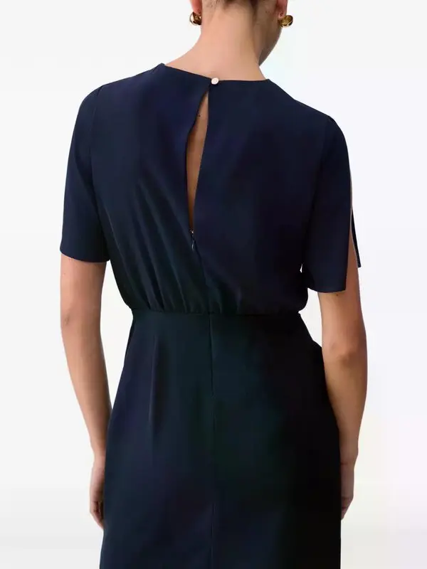 Liu Jo Short Dress With Gold-tone Buttons - Blue