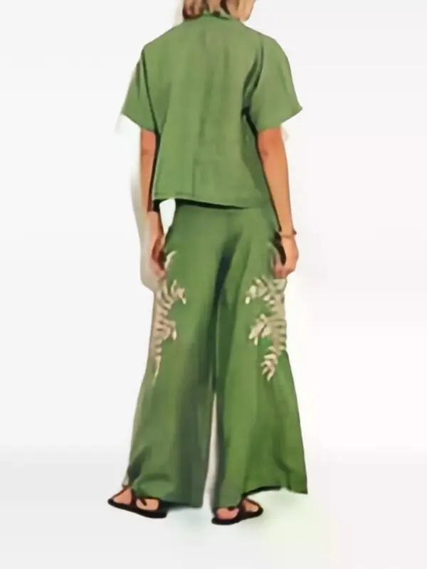 Carolina K Leopard-embroidered Shirt