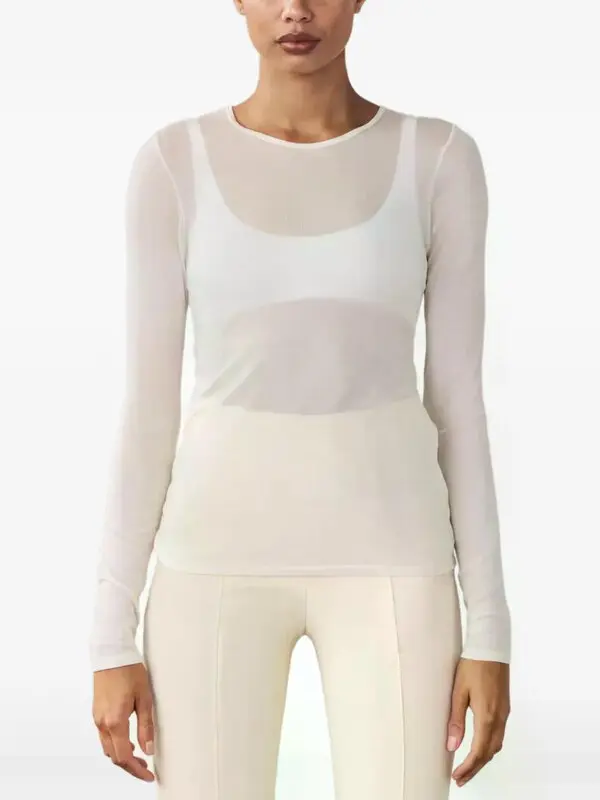 ARTEMIS DICIERO Dasha Semi-sheer Long-sleeve T-shirt