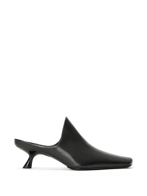 Loewe Pebble Leather Mules - Black