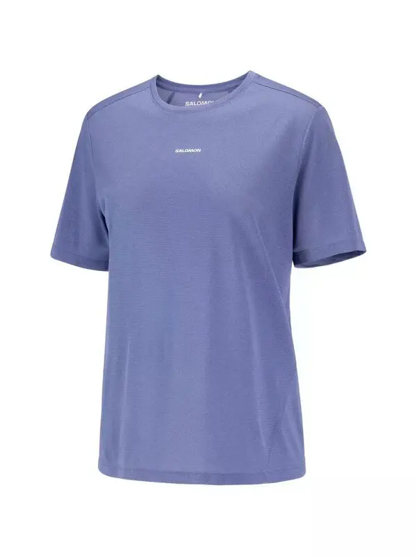SALOMON Logo-print Mesh T-shirt - Purple