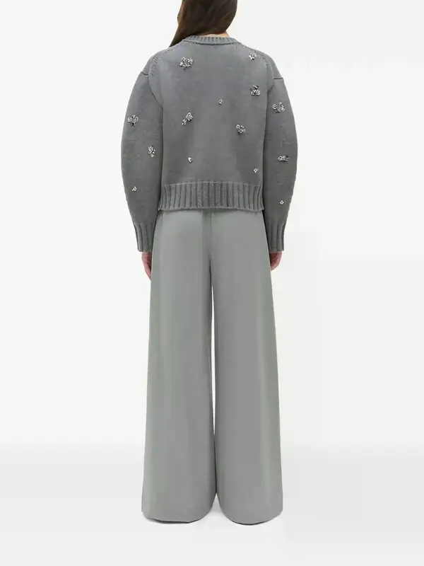 Simkhai Floral-motif Sweater - Grey