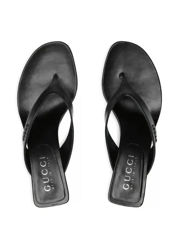 Gucci Vittoria Leather Sandals