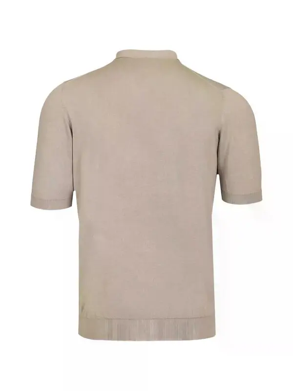 Fedeli Garment-dyed Plain-stitch Polo Shirt - Neutrals
