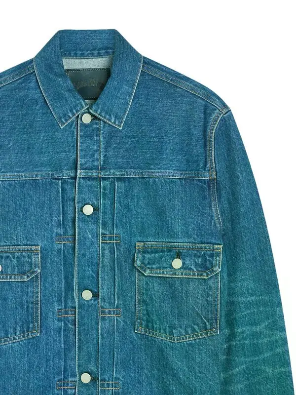 BLUE BLUE Faded-effect Denim Jacket