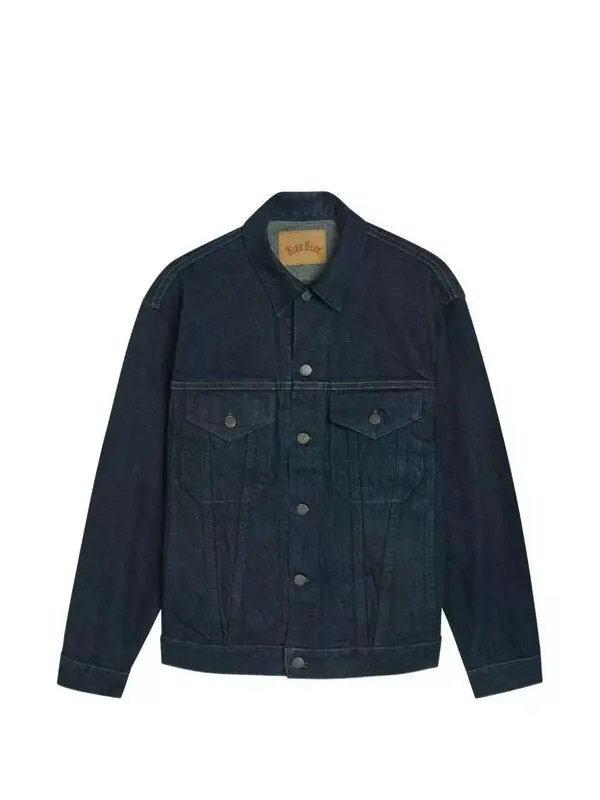 BLUE BLUE Contrast-stitch Denim Trucker Jacket