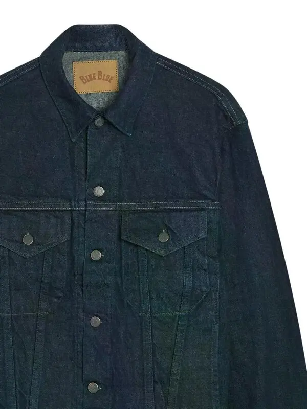 BLUE BLUE Contrast-stitch Denim Trucker Jacket