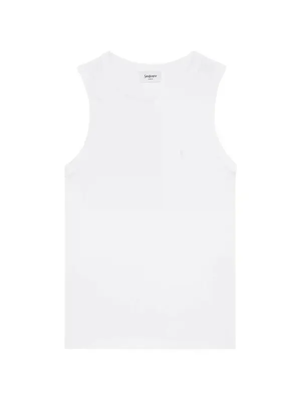 Saint Laurent Cassandre Embroidered Top