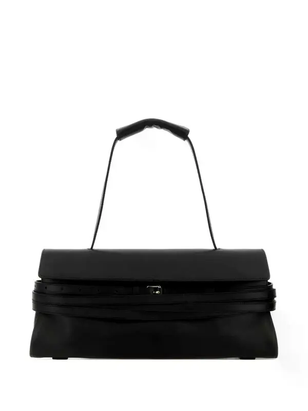 Moschino Tie Me Leather Tote Bag
