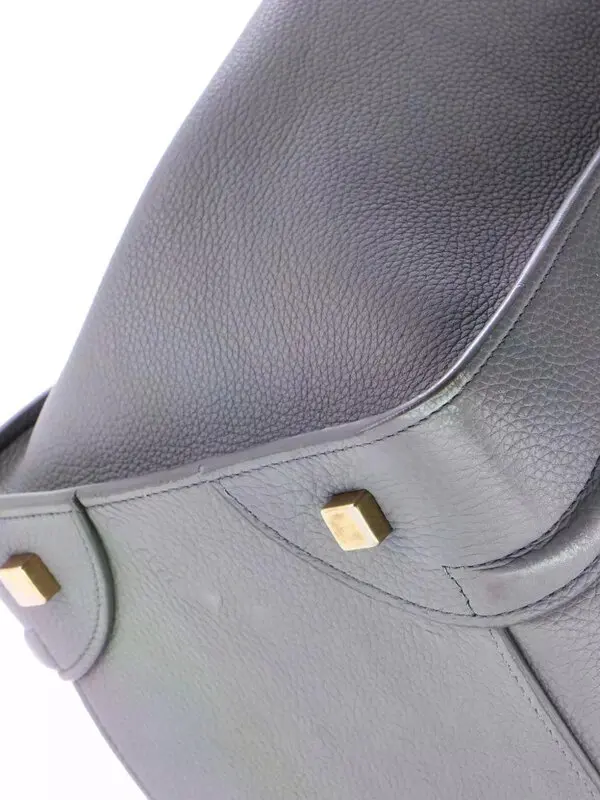 Celine Luggage Bag Grainy Leather Mini Tote - Grey