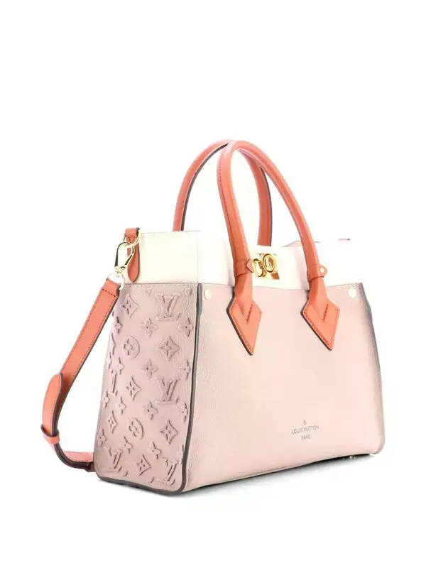 LOUIS VUITTON On My Side Monogram Tuffetage Leather Mm Tote Bag - Neutrals