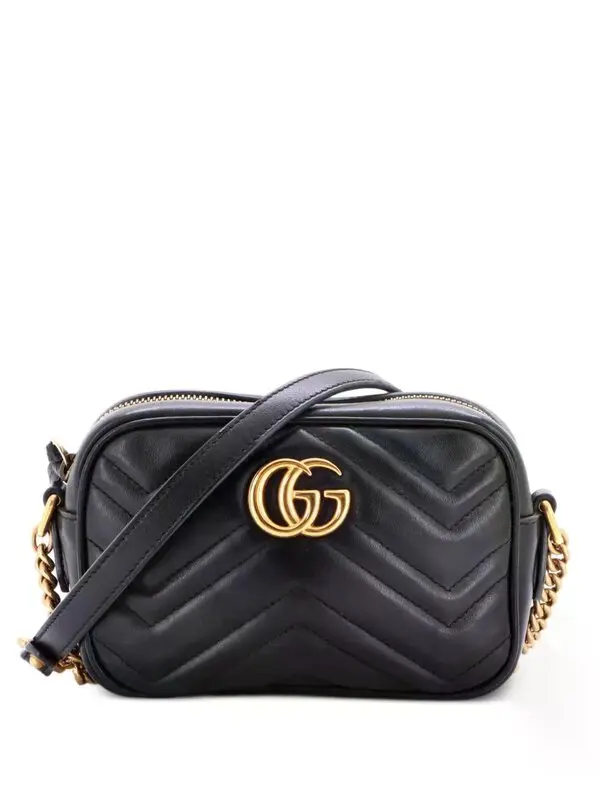 Gucci Gg Marmont Mini Crossbody Bag - Black