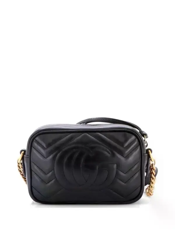 Gucci Gg Marmont Mini Crossbody Bag - Black