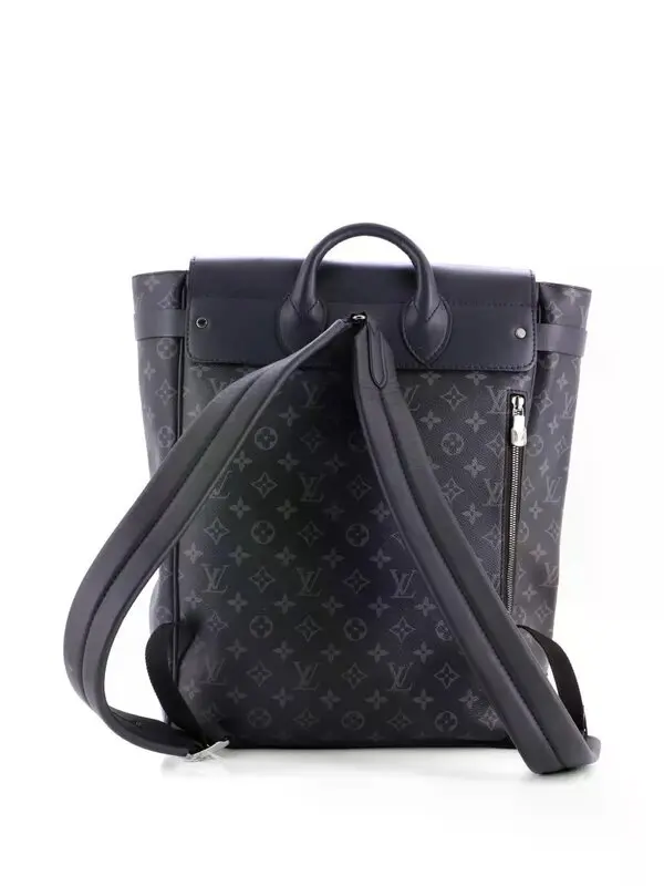 LOUIS VUITTON Steamer Monogram Eclipse Canvas Backpack - Black