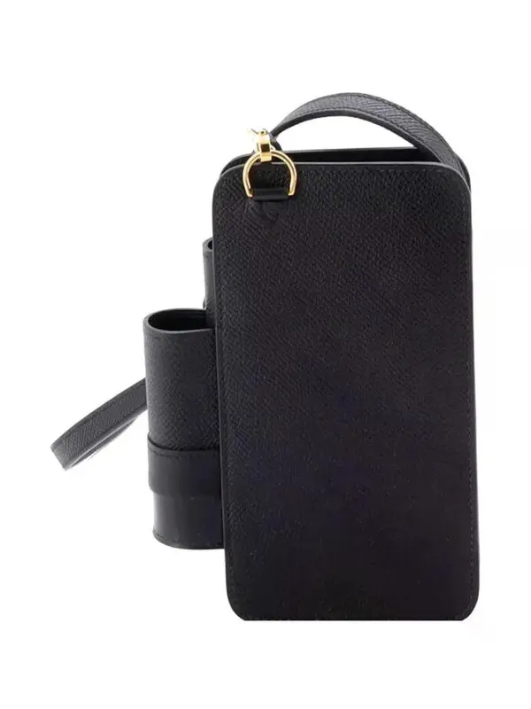 Hermès Way Phone Case Crossbody Bag Epsom - Black