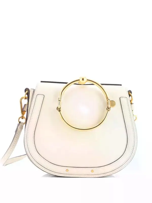 Chloé Nile Leather Medium Crossbody Bag - Neutrals