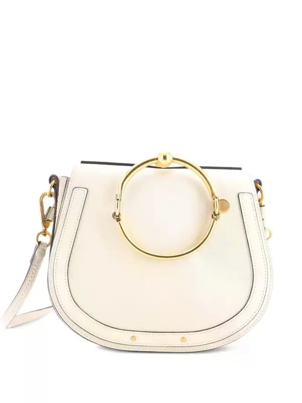Chloé Nile Leather Medium Crossbody Bag - Neutrals