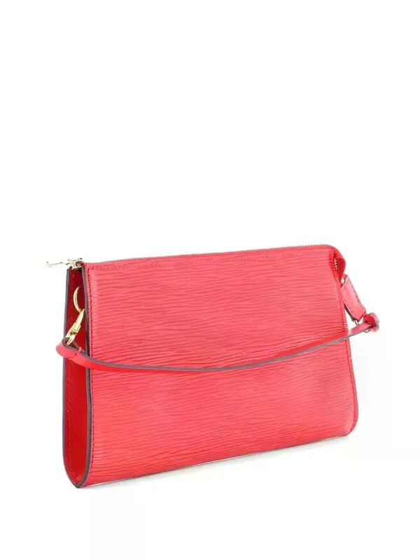 LOUIS VUITTON Pochette Accessoires Epi Leather Clutch Bag - Red