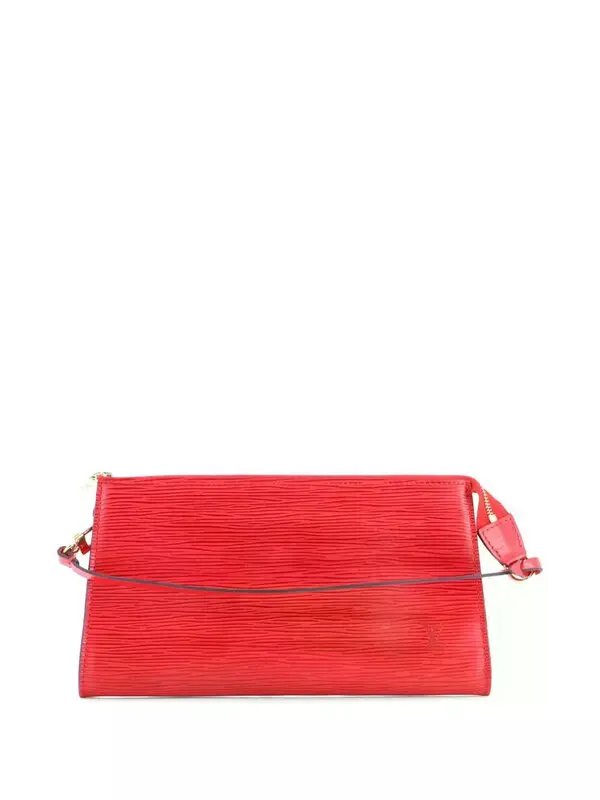 LOUIS VUITTON Pochette Accessoires Epi Leather Clutch Bag - Red
