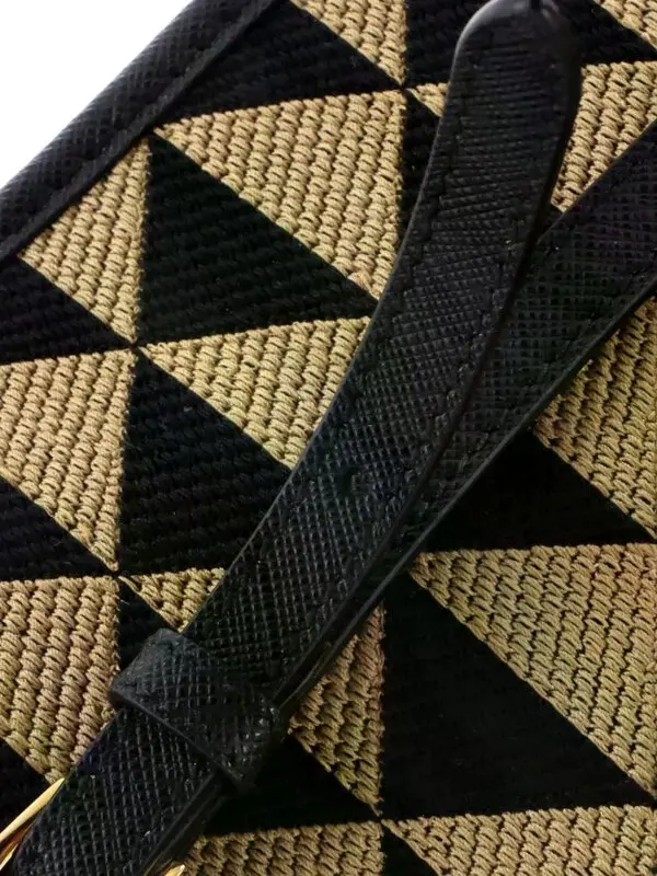 Prada Symbole Jacquard Small Tote Bag - Black