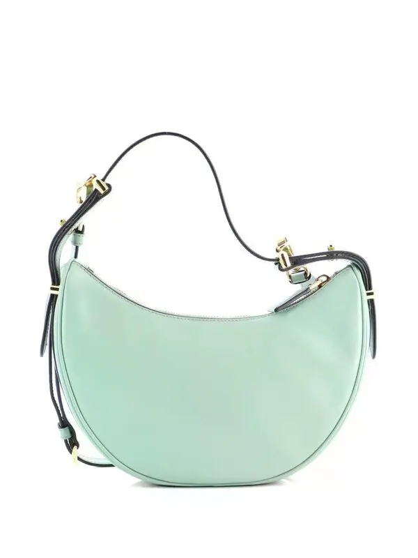 Prada Arque Half Moon Leather Mini Hobo Bag - Green