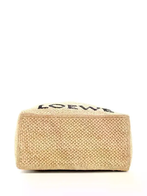 Loewe Paula's Ibiza Logo Raffia Large Tote Bag - Neutrals