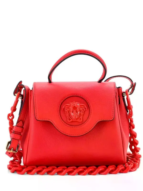 Versace La Medusa Small Satchel - Red