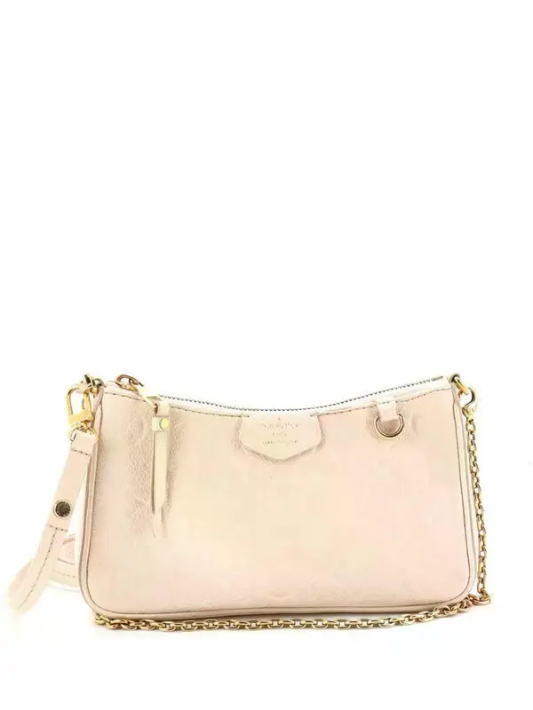 LOUIS VUITTON Easy Pouch On Strap Monogram Empreinte Leather - Neutrals