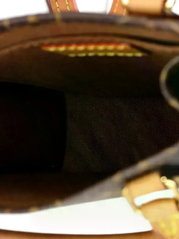 LOUIS VUITTON Petit Sac Plat Monogram Canvas Crossbody Bag - Brown