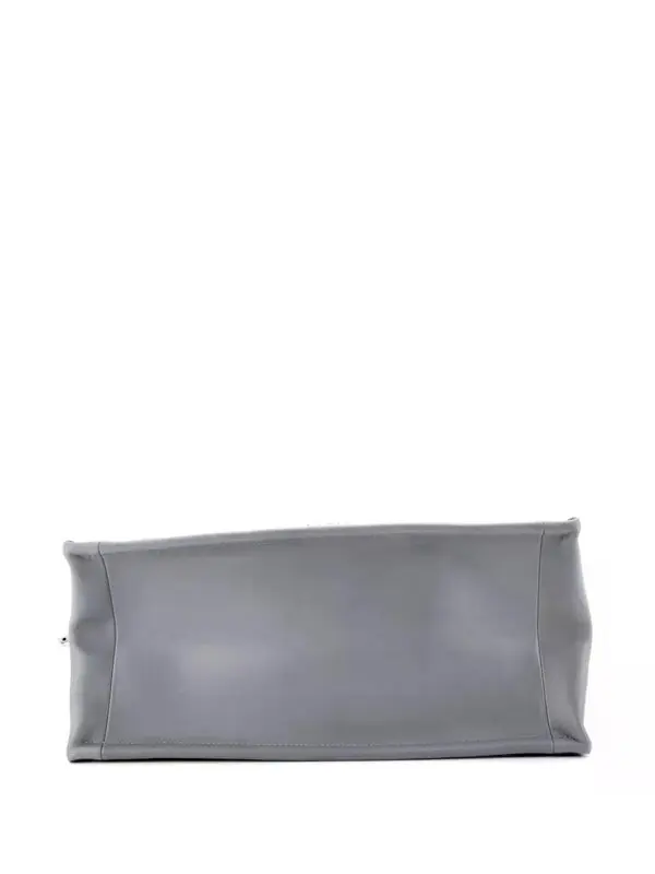 Dior Oblique Canvas Medium Tote Bag With Strap - Grey