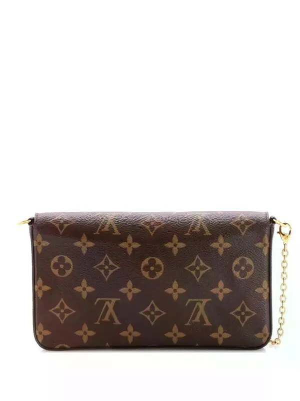 LOUIS VUITTON Felicie Pochette Monogram Canvas Crossbody Bag - Brown