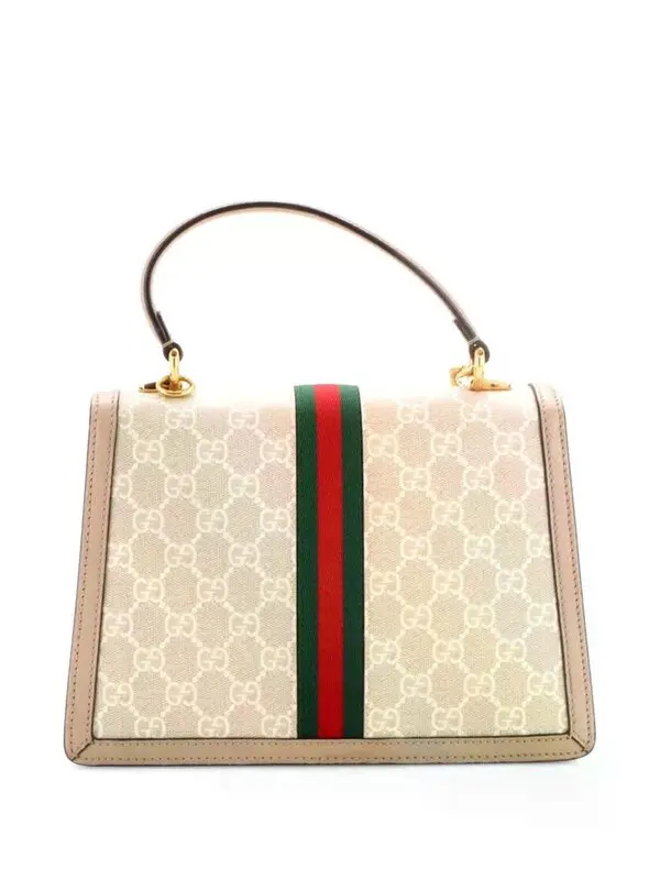 Gucci Ophidia Gg Coated Canvas Flap Top Handle Satchel