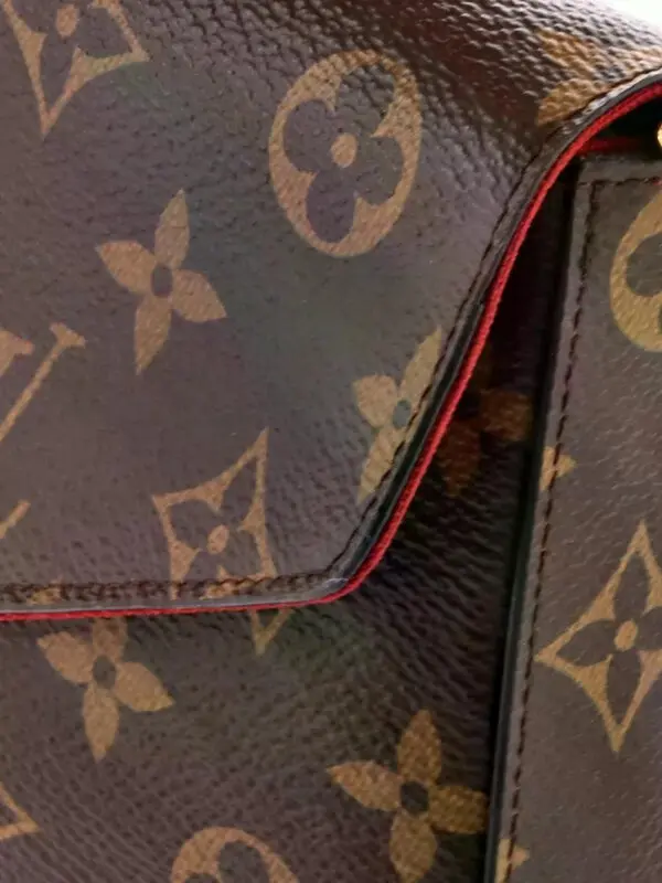 LOUIS VUITTON Felicie Pochette Monogram Canvas Crossbody Bag - Brown