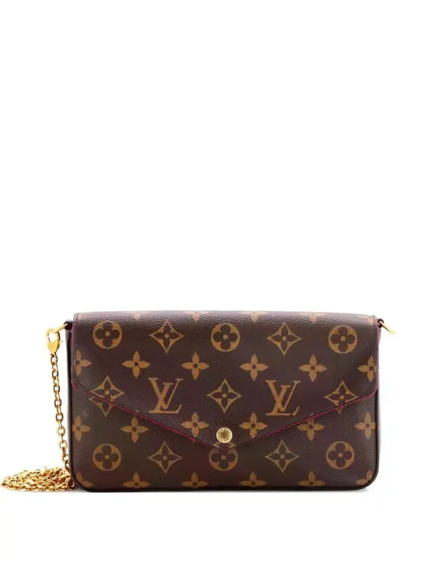 LOUIS VUITTON Felicie Pochette Monogram Canvas - Brown
