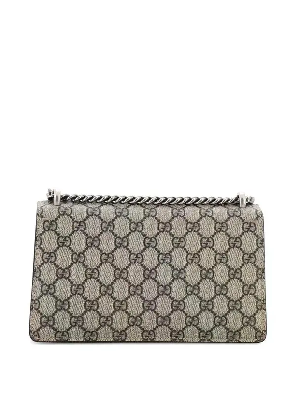 Gucci Dionysus Gg Coated Canvas Small Shoulder Bag With Crystal Embellishment - Red