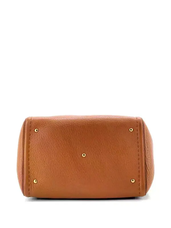Valentino Garavani Alltime Leather Medium Tote Bag - Brown