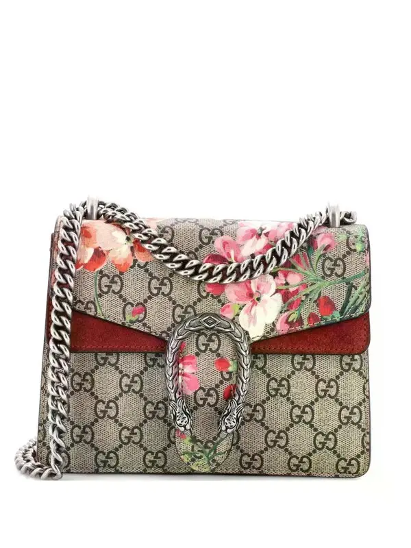 Gucci Dionysus Blooms Print Gg Coated Canvas Mini Shoulder Bag - Brown