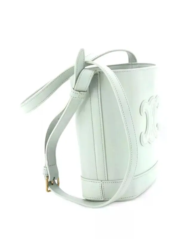 Celine Cuir Triomphe Leather Small Bucket Bag