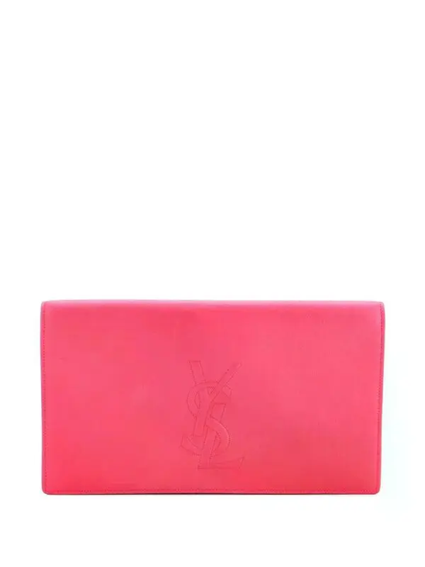 Saint Laurent Belle De Jour Large Clutch Bag - Pink