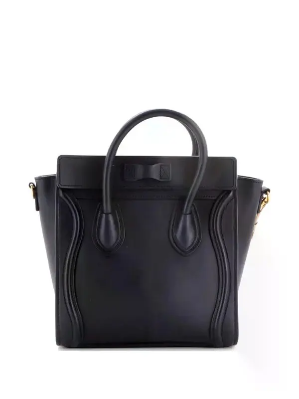 Celine Luggage Nano Crossbody Bag Smooth Leather - Black