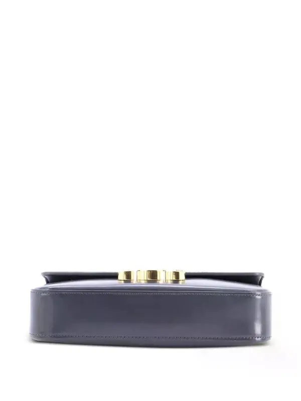 Celine Triomphe Chain Leather Small Shoulder Bag - Grey