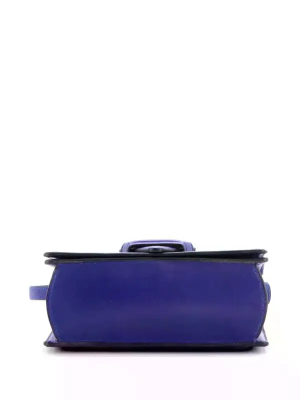 Loewe Barcelona Leather Small Crossbody Bag - Blue