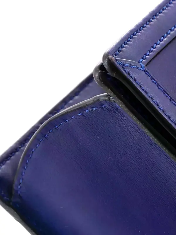 Loewe Barcelona Leather Small Crossbody Bag - Blue