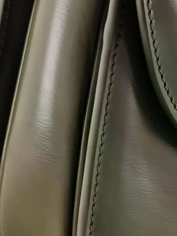 Celine Triomphe Besace Clea Chain Flap Bag - Green