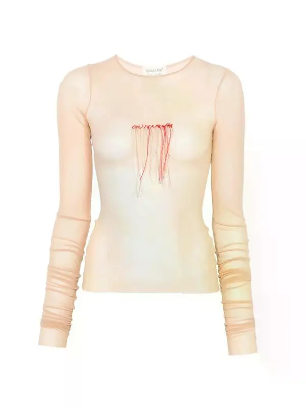 Patrizia Pepe Ruched Sleeve Top